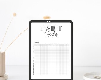 Minimalist Habit Tracker | Printable | Yearly Habit Tracker | Instant ...