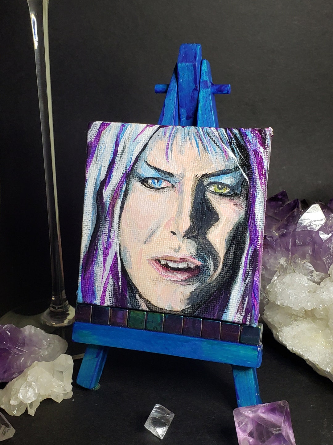 Labyrinth Goblin King Portrait: Mini, Decorative Painting for Desks ...