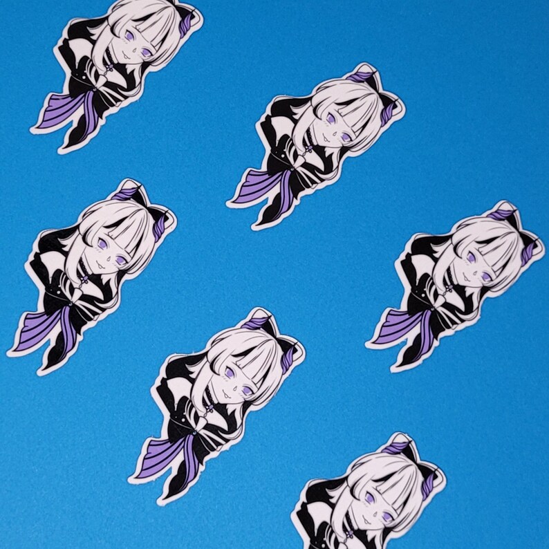 Sangonomiya Kokomi Sticker Laminated Shiny Paper Stickers, Sturdy ...