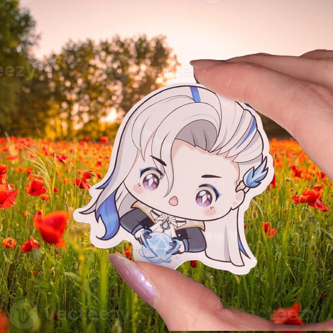 Neuvillette Sticker Laminated Shiny Paper Stickers Sturdy - Etsy