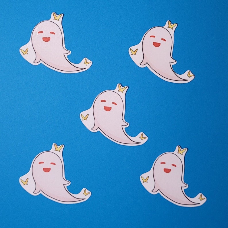 Hu Tao Ghost Sticker Laminated Shiny Paper Stickers, Sturdy, Resistant ...