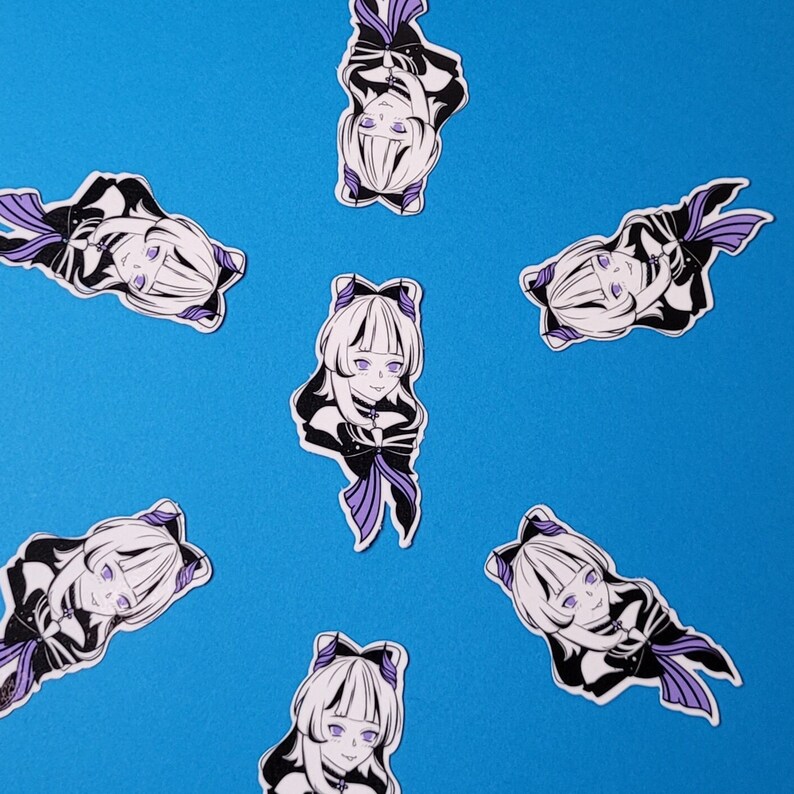 Sangonomiya Kokomi Sticker Laminated Shiny Paper Stickers, Sturdy ...