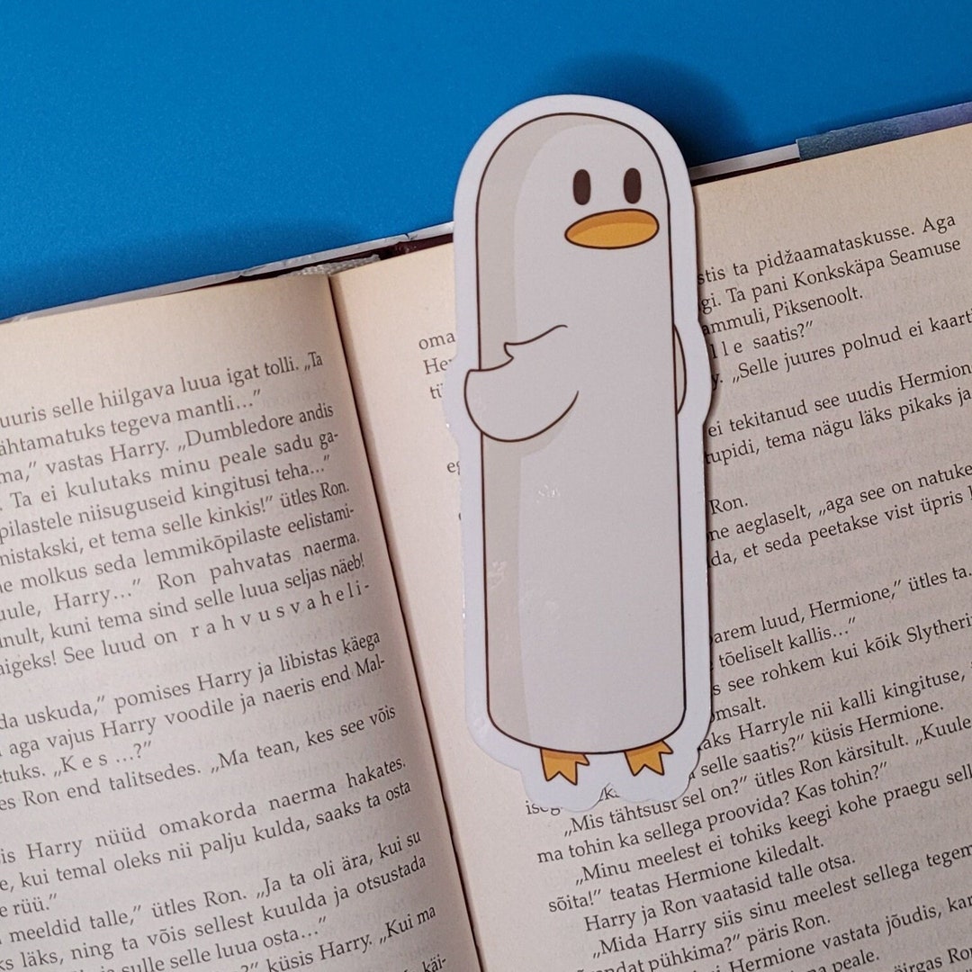 Long Duck Bookmarks Laminated Shiny Paper Bookmark, Illustrated ...