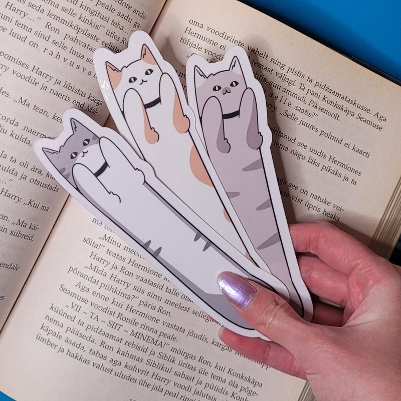 Cat Bookmark - Etsy