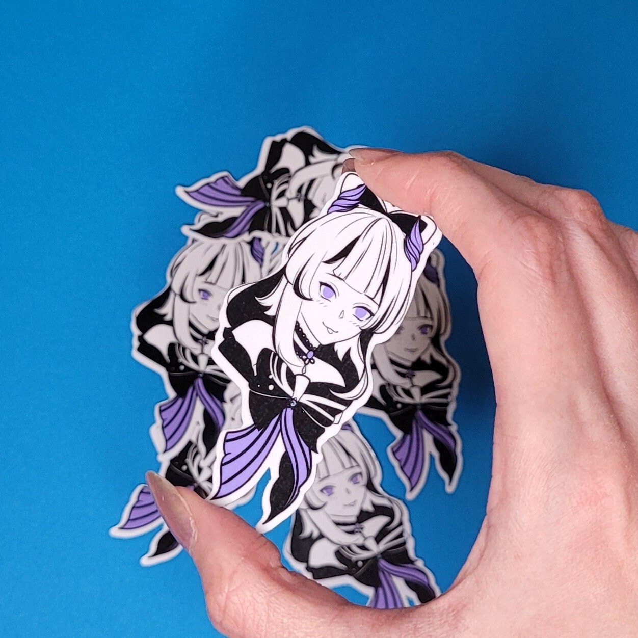 Sangonomiya Kokomi Sticker Laminated Shiny Paper Stickers, Sturdy ...