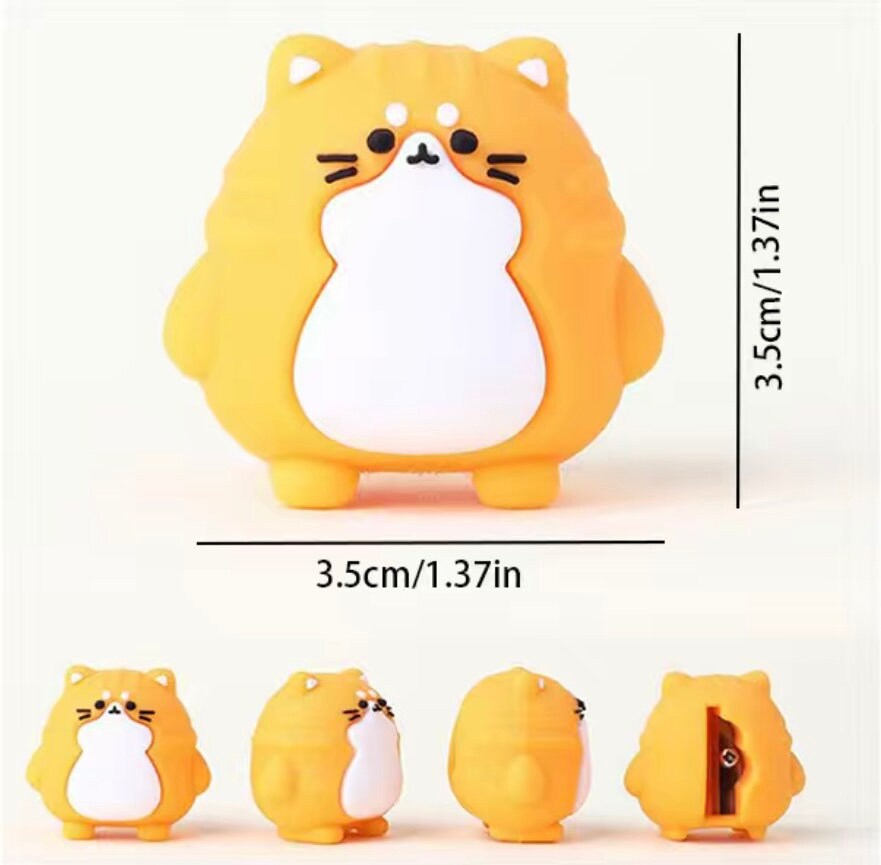 Cute Kawaii Cat Pencil Sharpener, Single Sharpener, Cute Stationery ...
