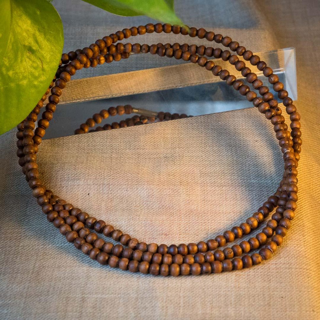 Pure Tulsi Kunti Mala. Tulasi Necklace From Mayapur. 3x Loop. for ...