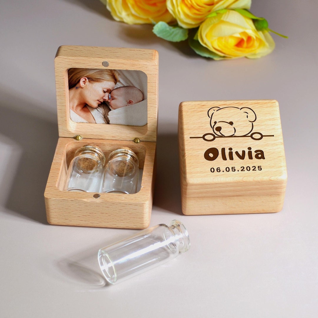 Baby First Hair Keepsake Box • Baby Tooth Keepsake Box • Baby Lock of ...