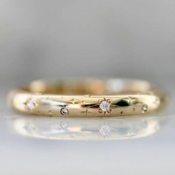 Flush Set Ring - Etsy