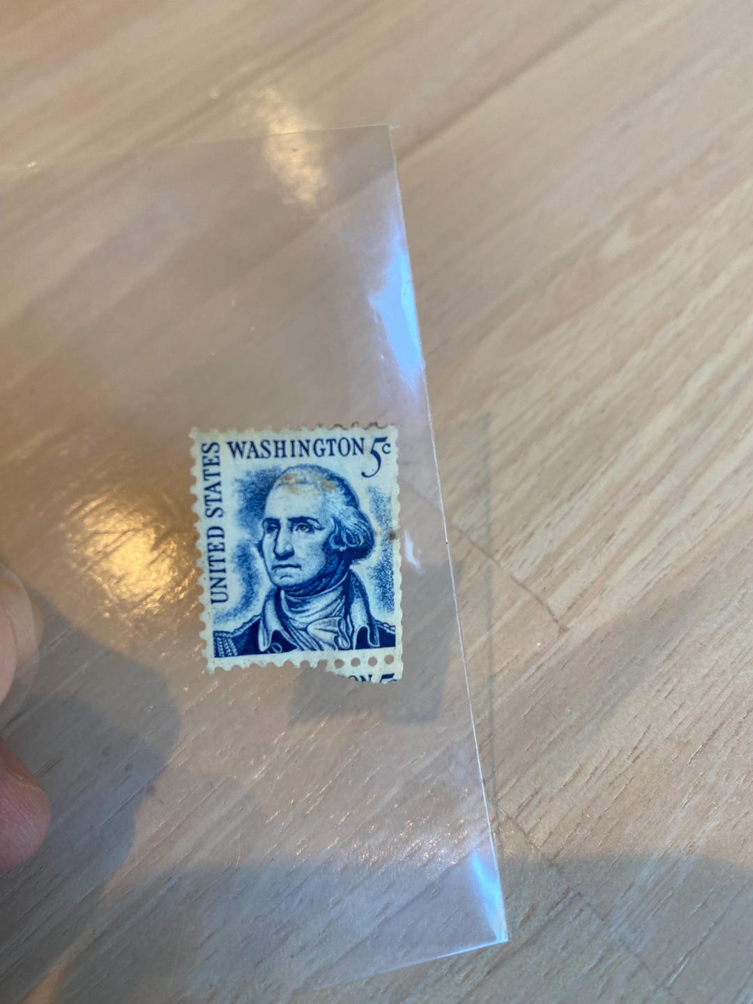 George Washington 5 Cent Stamp Blue - Etsy