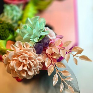 Pastel Goth Floral Skeleton Torso With Amethyst Clusters - Etsy