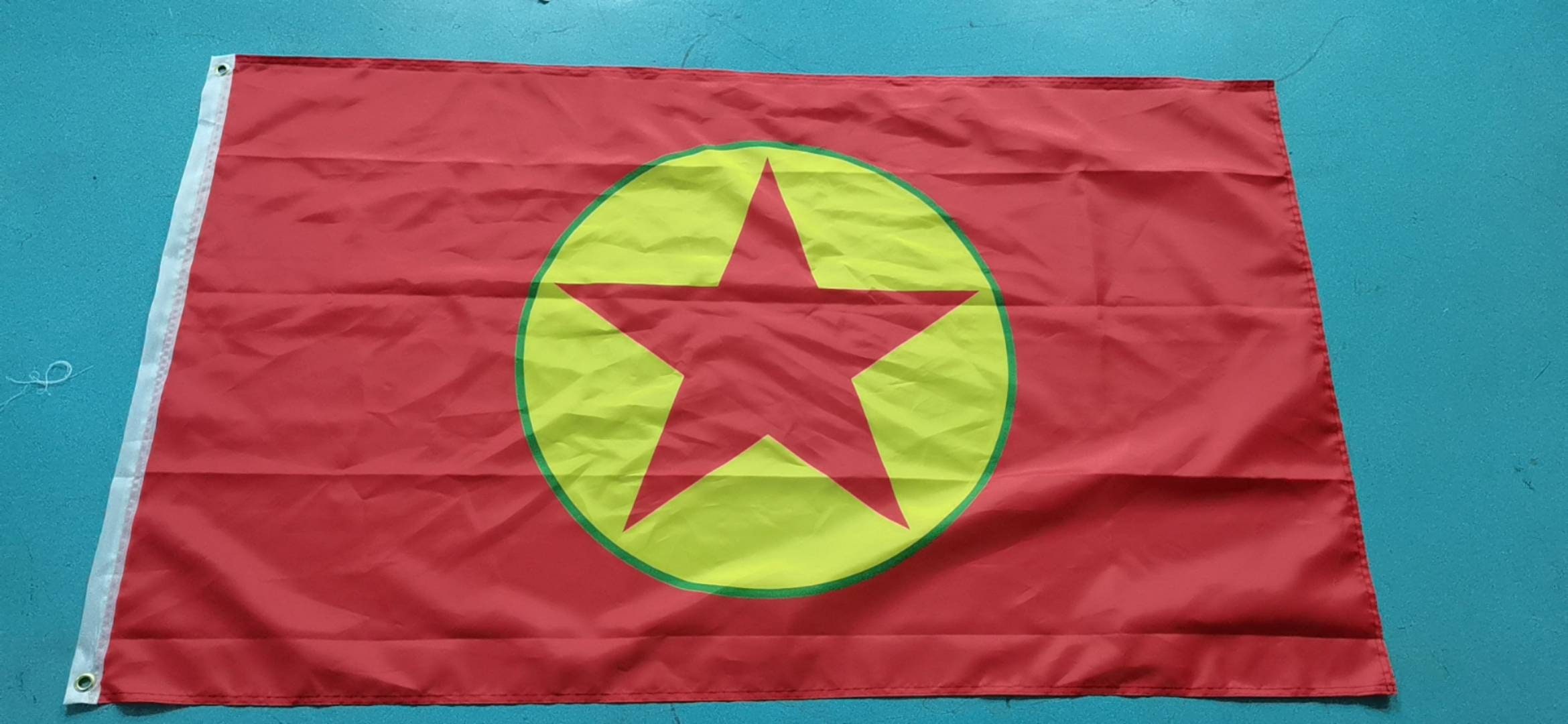 PKK Flag 150x90cm Ala Partîya Karkerên Kurdistanê Kurdistan Workers ...