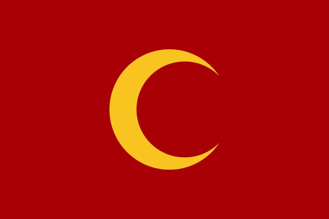 Ottoman Empire Standard Flag 150x90cm 3x5ft Turkey Etsy