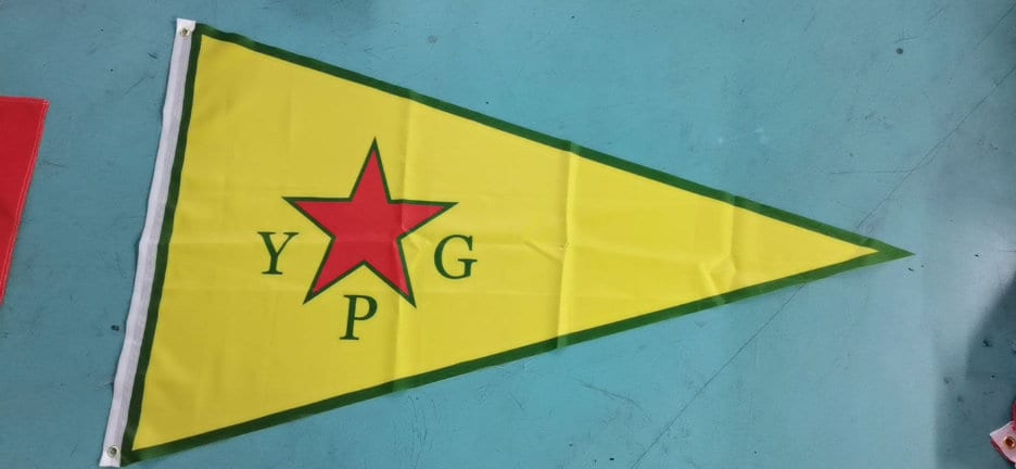 YPG Flags TRIANGULAR People's Defense Units Yekîneyên Parastina Gel ...