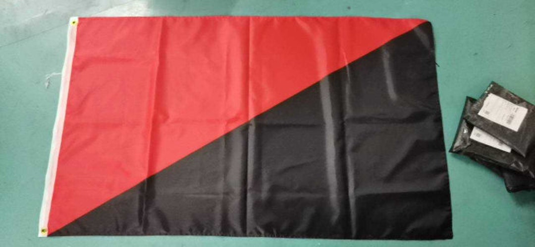 Revolutionary Anarcho-Syndicalist Flag Anarchist Flag Red - Etsy 日本