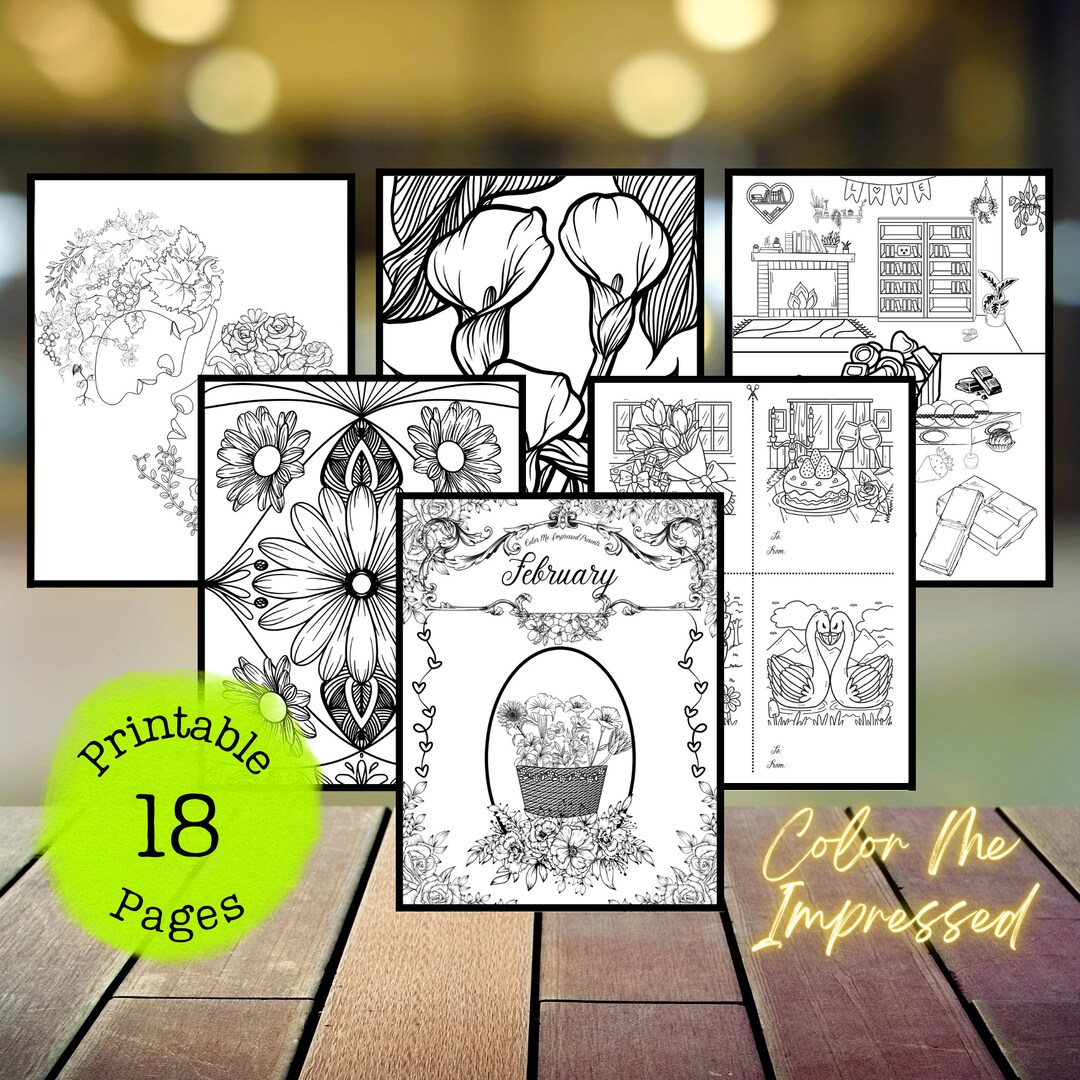 February 2023 | Valentines Day | Coloring Book Adventure | Zodiac Sign ...