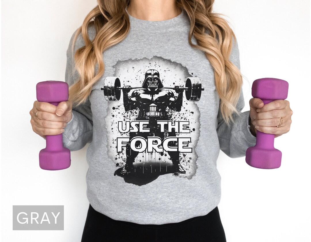 Darth Vader Shirt Star Wars Funny Shirt Gym Sweatshirt Mandalorian ...