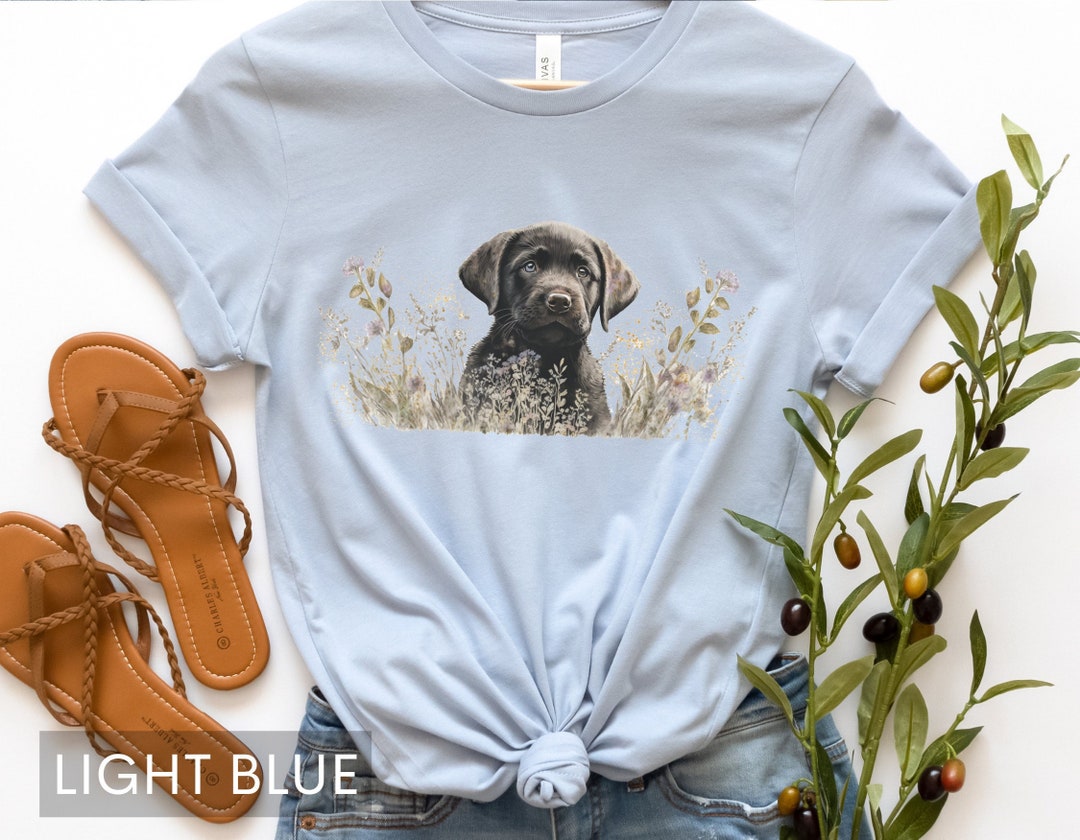 Labrador Puppy Shirt Chocolate Lab Cute Shirt Dog Lover Tshirt Gift for ...