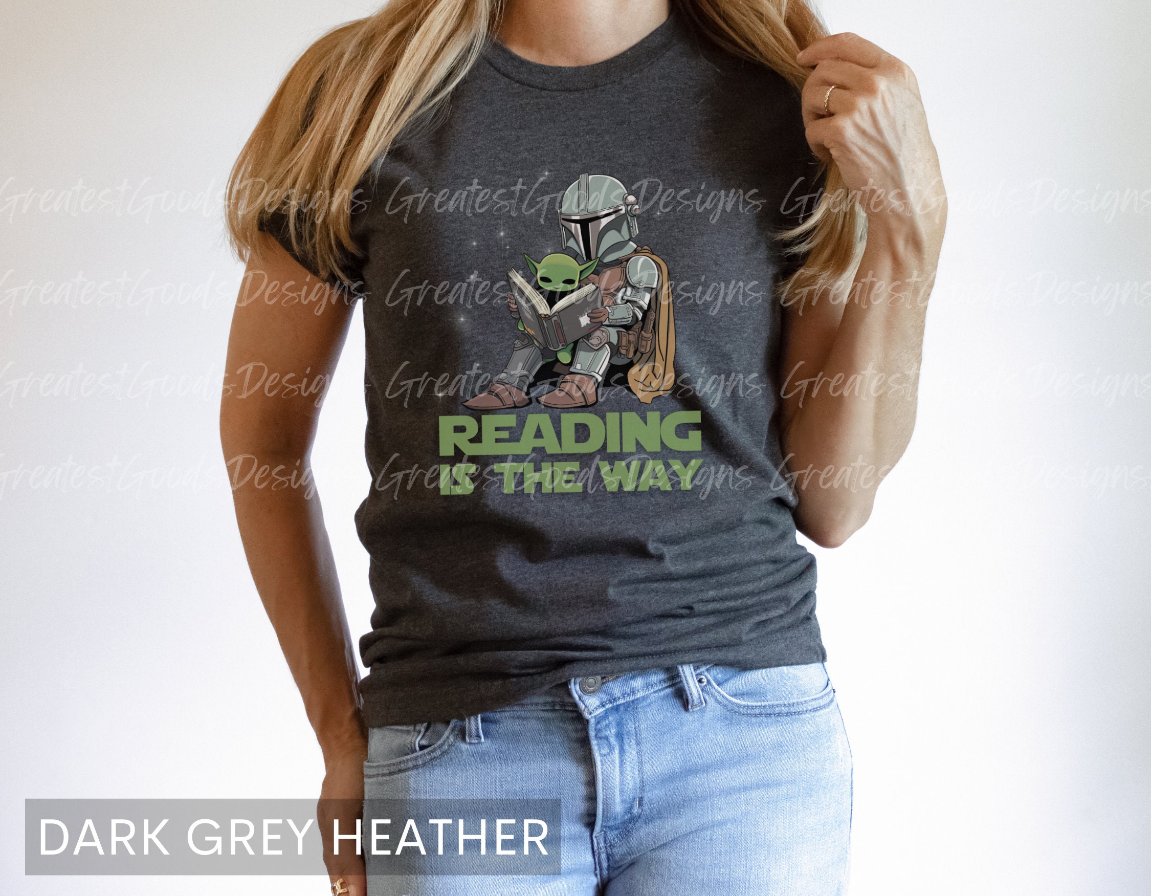 Reading Shirt Mandalorian Baby Yoda Teacher Reading Shirt - Etsy