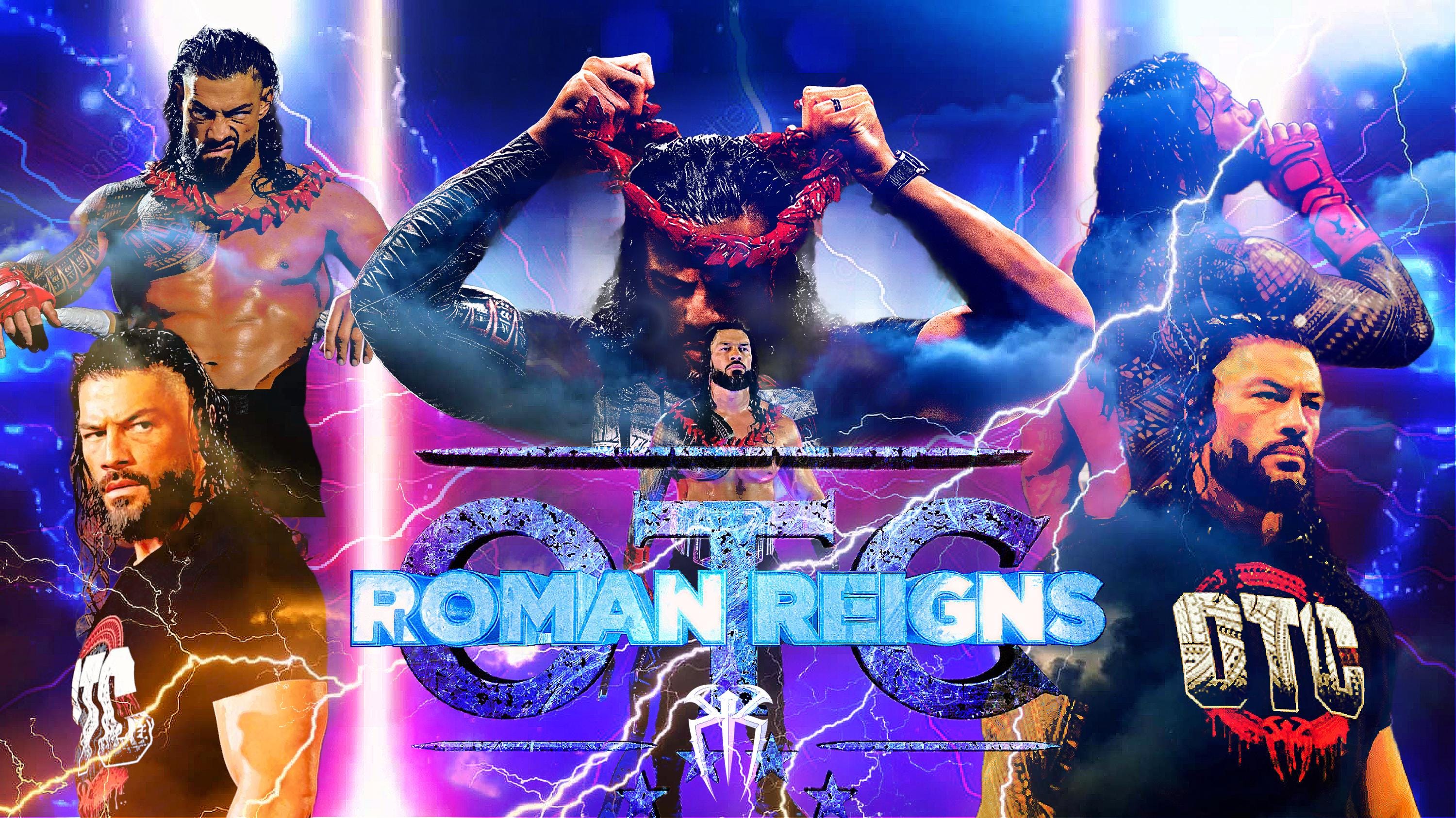 Roman Reigns OTC WWE Wall Frame TV Art - Etsy UK