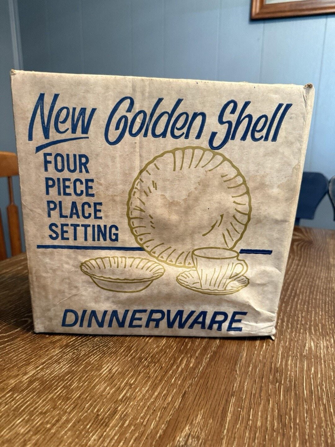 Anchor Hocking Golden Shell Dinnerware 3pc Set 22K Gold Trim W/ Box - Etsy