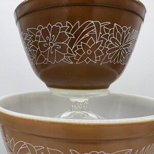 Vintage Set of 3 Pyrex Woodland Brown Nesting Bowls - Etsy
