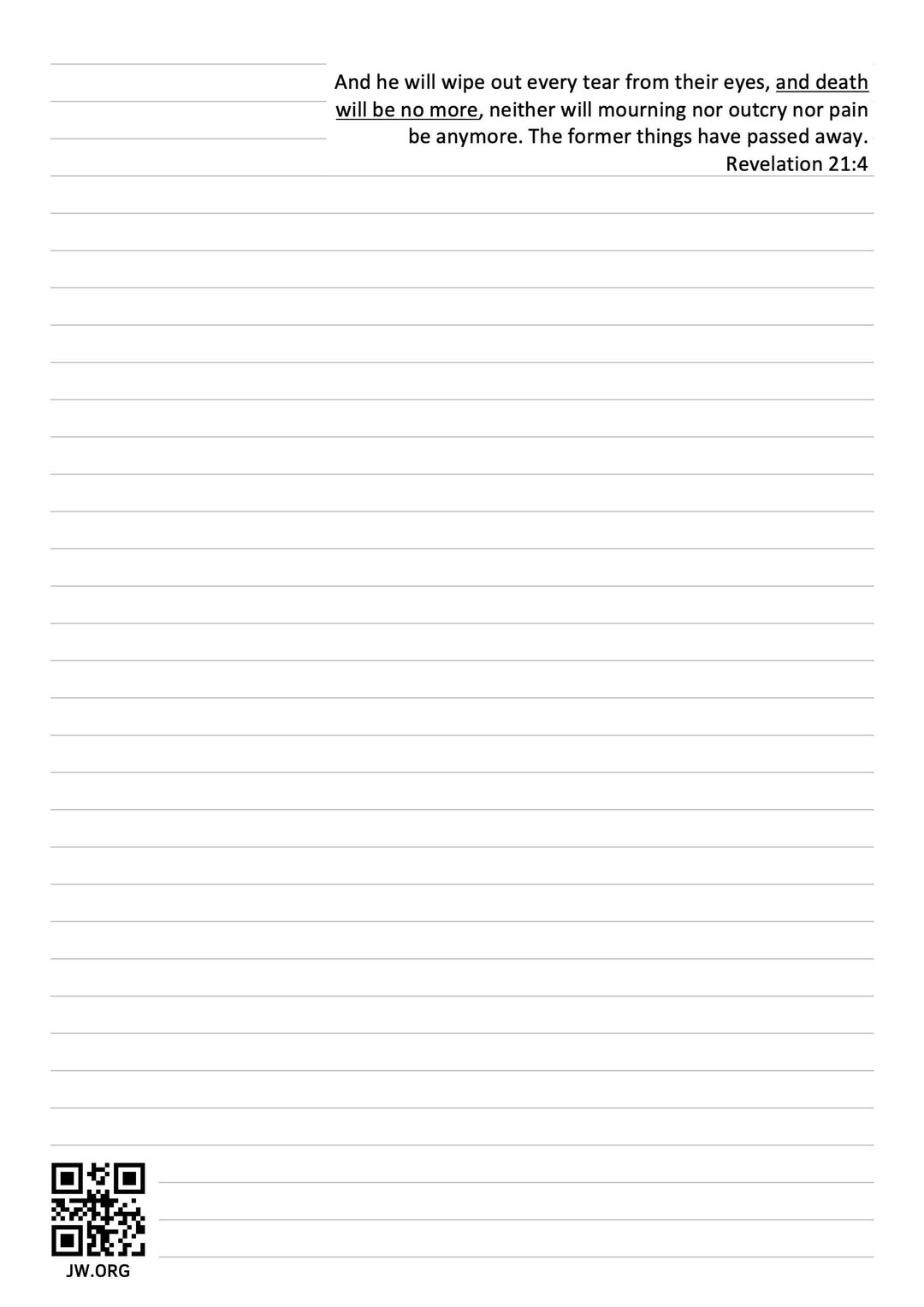 Printable Stationery With QR Code | Relation 21:4 Letter Template With ...