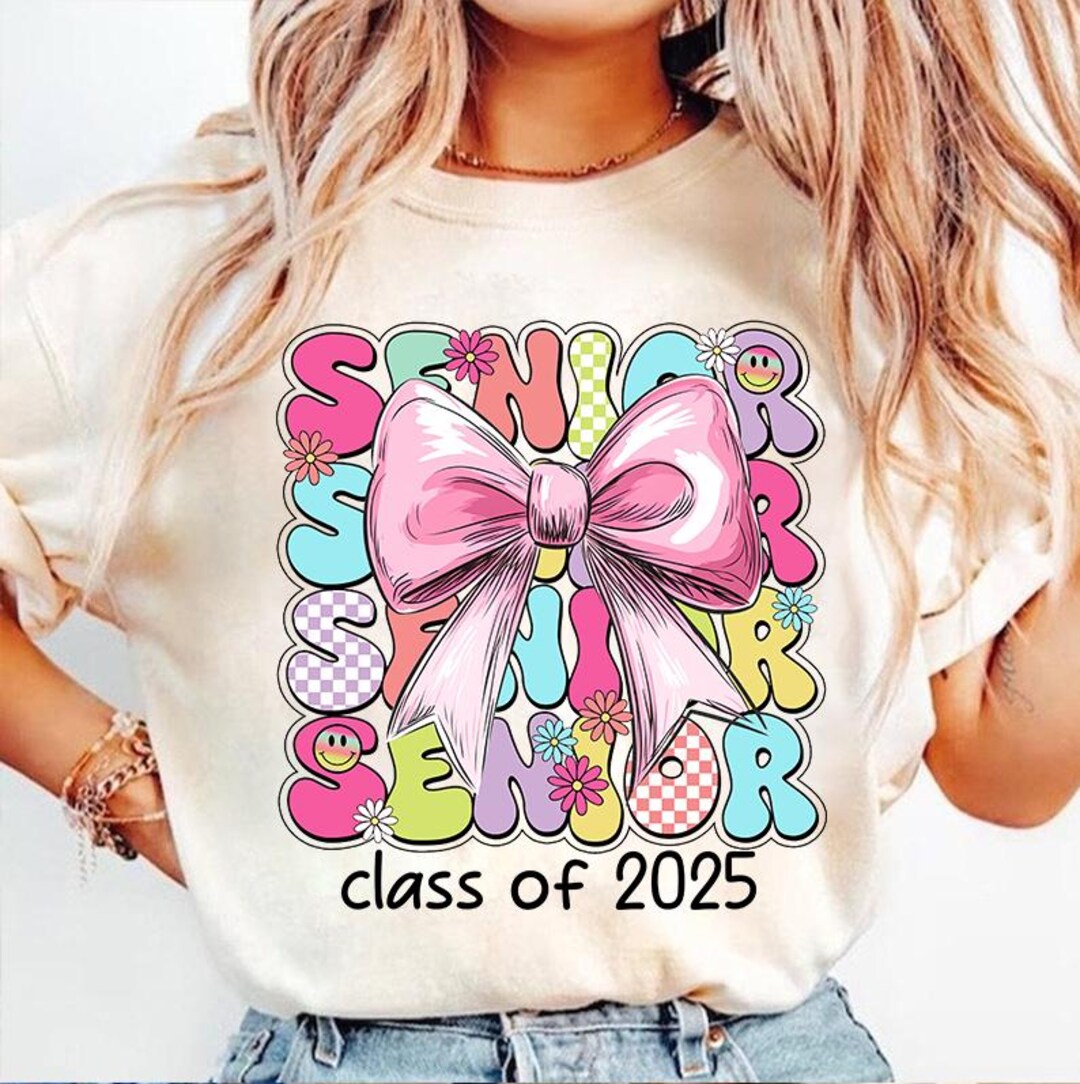 Coquette Senior PNG, Class of 2025 Png, Retro Graduation Sublimation ...