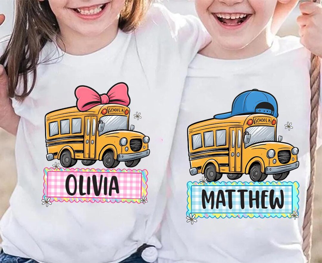 Personalized Back to School Boy Girl Png, Coquette School Girl Design ...