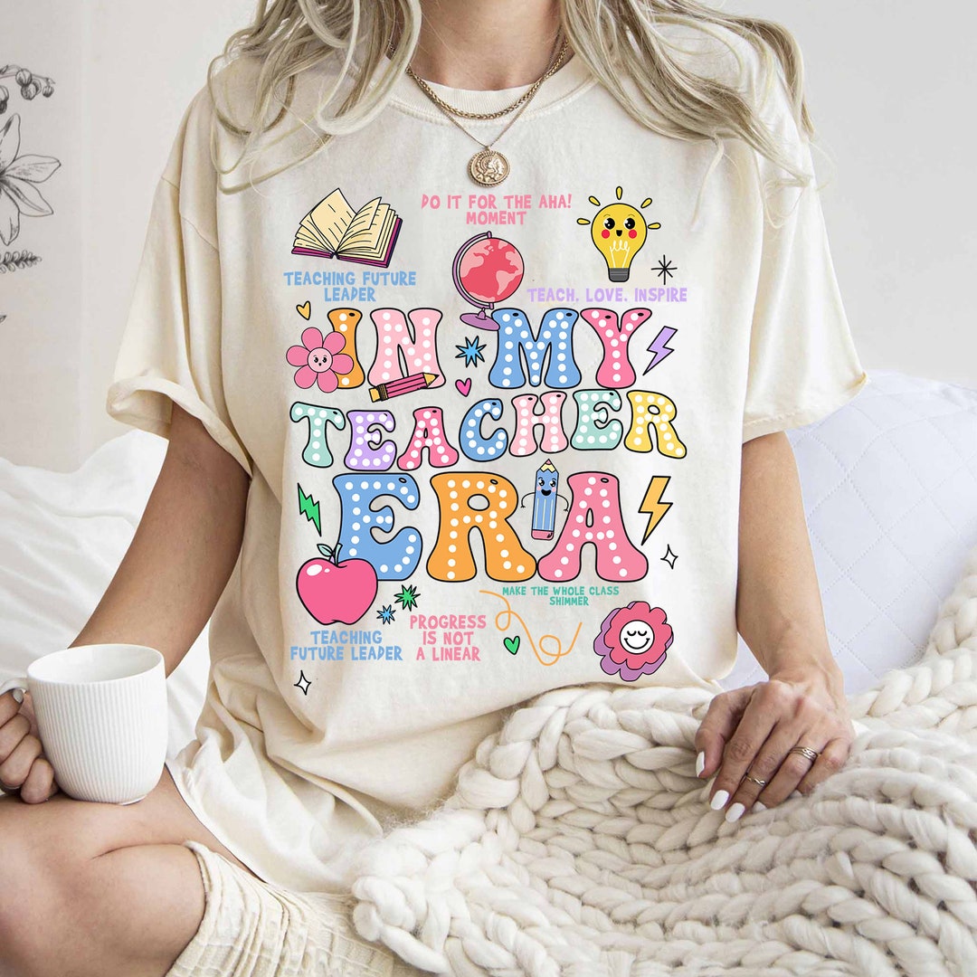 In My Teacher Era Png, Retro Teacher Png, Back to School, Teacher Life ...