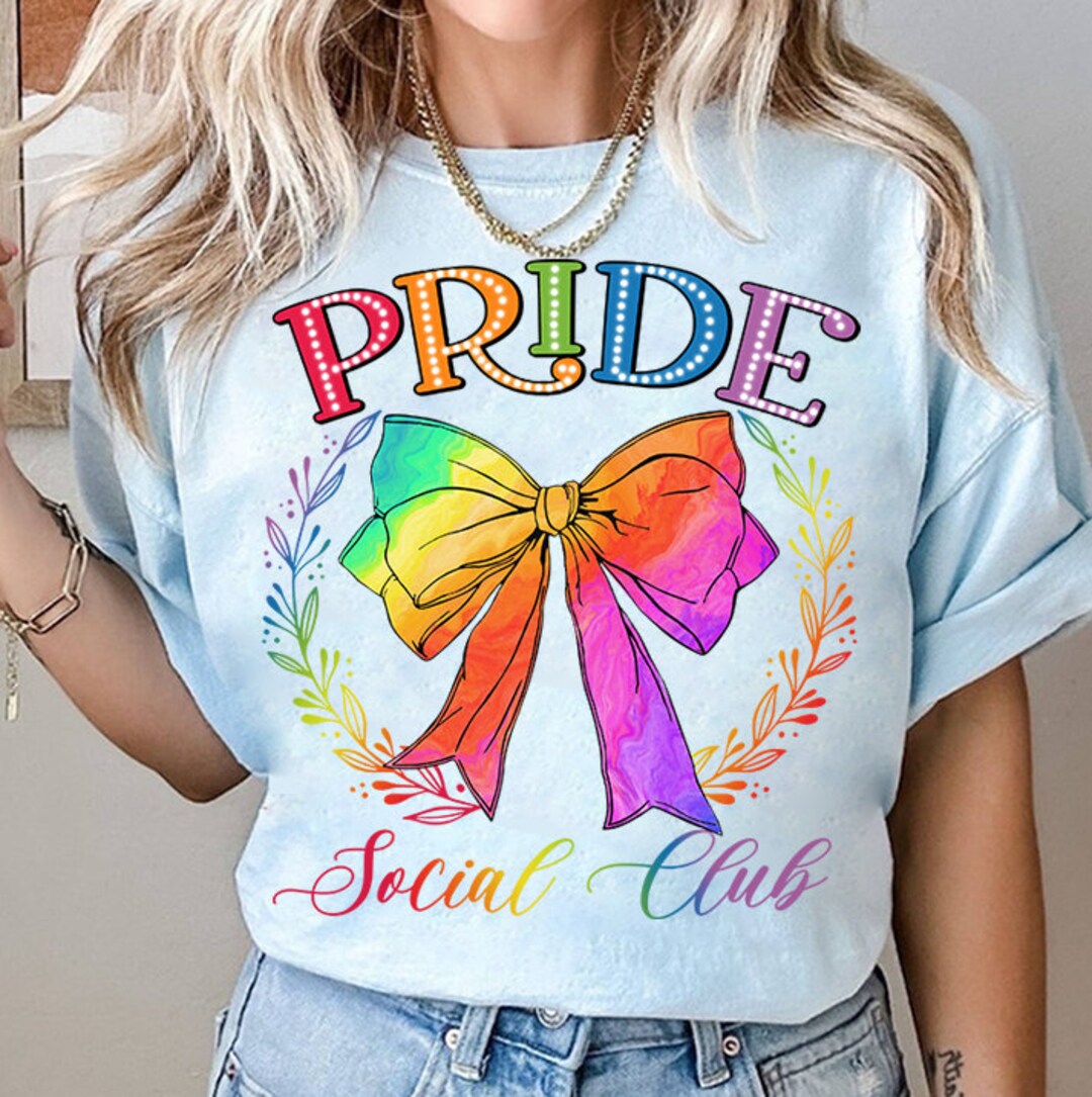 Pride Social Club Coquette Bow Png, LGBTQ+ Png, Love is Love Png ...