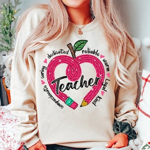 Teacher Heart Pencil Png, Valentine Day Png, Teacher Valentine Png ...