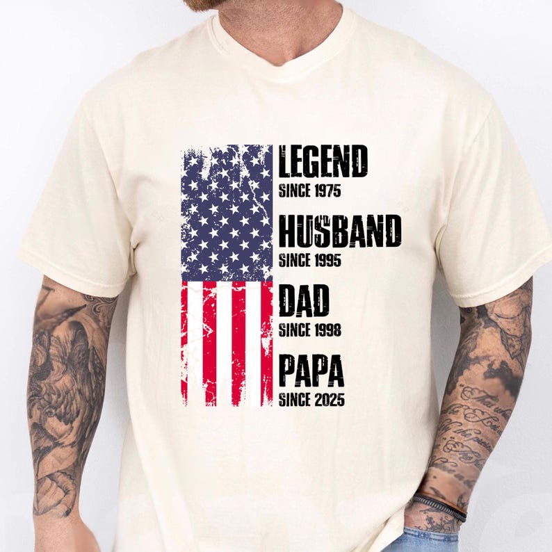 Custom Legend Husband Dad Grandpa Png Bundle, Distressed, American Flag ...