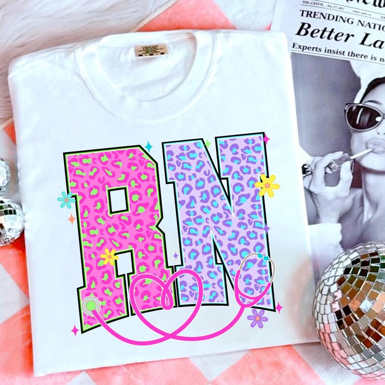 Neon Leopard Nurse Bundle PNG, Nurse Neon Distressed Png, Nurse CNA RN ...