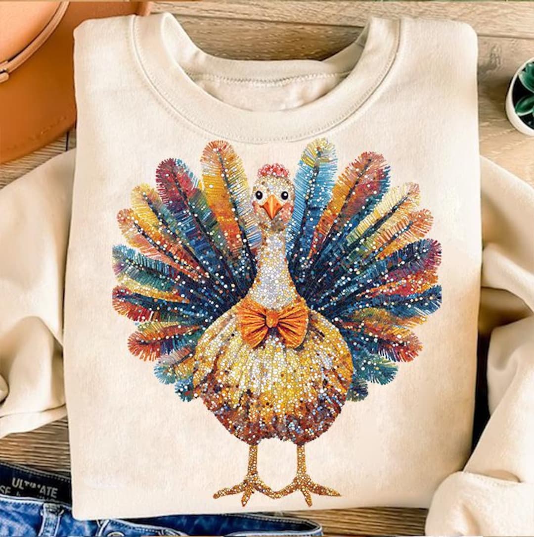 Coquette Thanksgiving Turkey Png, Disco Turkey Png, Retro Thanksgiving ...