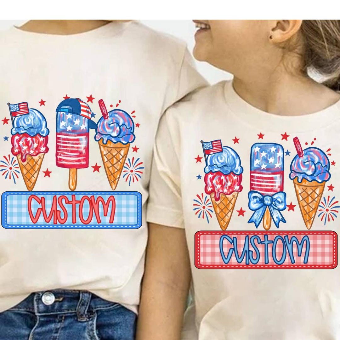 Personalized Boy Girl 4th of July Kids Png, Patriotic Png, Boy Girl ...
