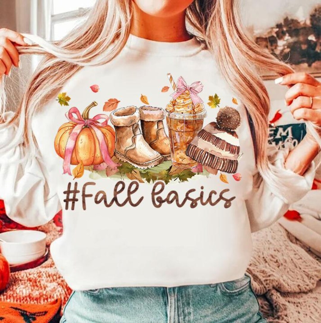 Fall Basics Png, Fall Png, Autumn Png, Retro Fall Png, Fall Sublimation ...