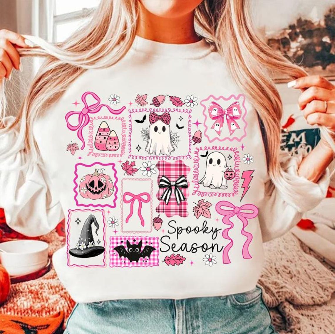 Coquette Halloween Girly Bow Png, Pink Halloween Ghost Pumpkin, Spooky ...