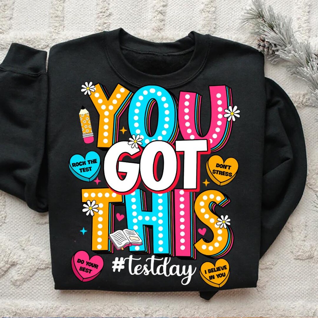 It's Test Day You Got This Png, Preppy Test Day Png, Testing Day Png ...