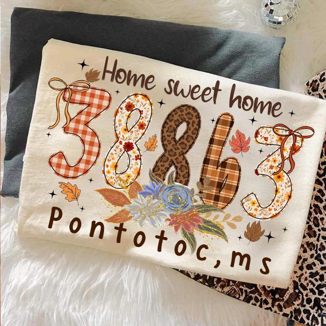 Personalized Fall Zip Code Doodle Png, Preppy Coquette Fall Png ...