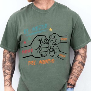 Personalized El Mejor Papa Del Mundo Fist Bump Bundle Png, Vintage ...