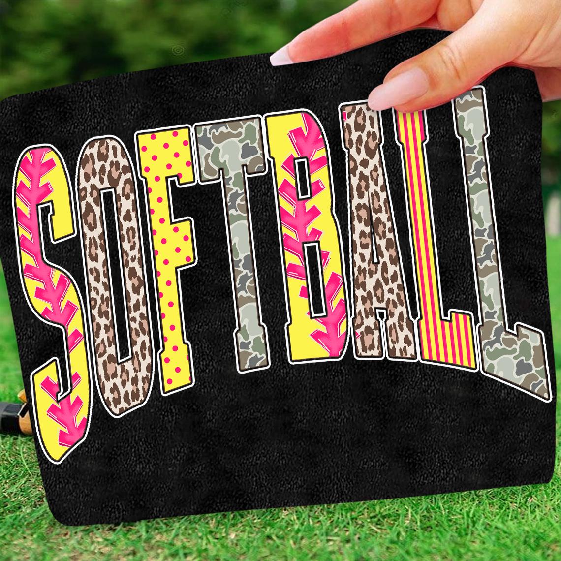Retro Softball Game Day Png, Softball Stripes Leopard Pink Png, Camo ...