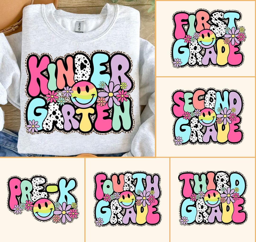 Back to School PNG Bundle, Retro Teacher Png, First Day of School Png ...