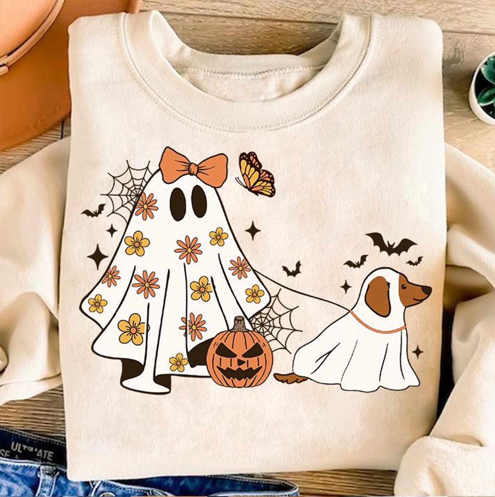 Ghost Walking Dog PNG, Halloween Digital Download, Funny Halloween Png ...