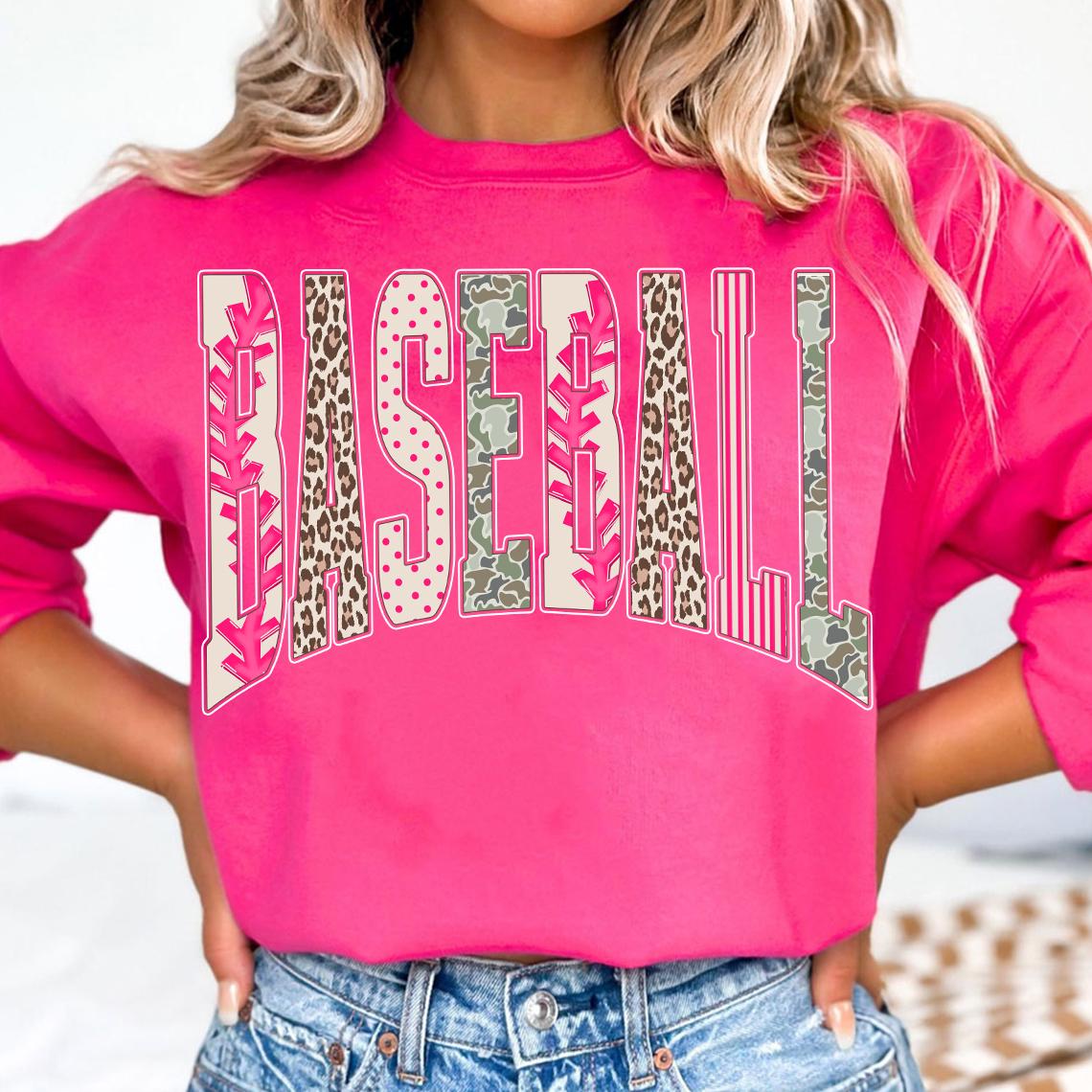 Retro Baseball Game Day Png, Baseball Stripes Leopard Pink Png, Camo ...