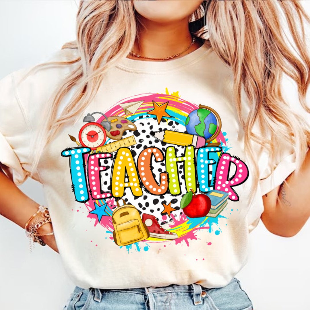 Teacher Dalmatian Png, Dalmatian Dots Png, Back to School Png, Teacher ...