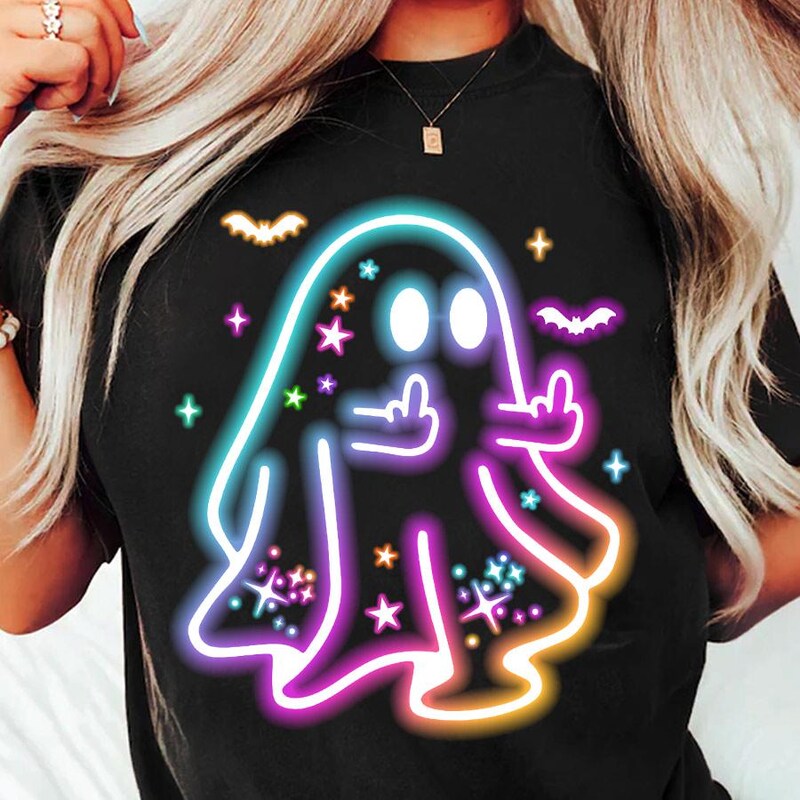 Ghost Middle Finger - Etsy