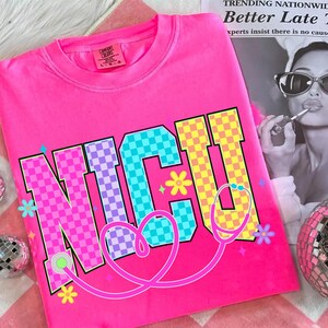 Neon Checkered Nurse Bundle PNG, Nurse Neon Distressed Png, Nurse CNA ...