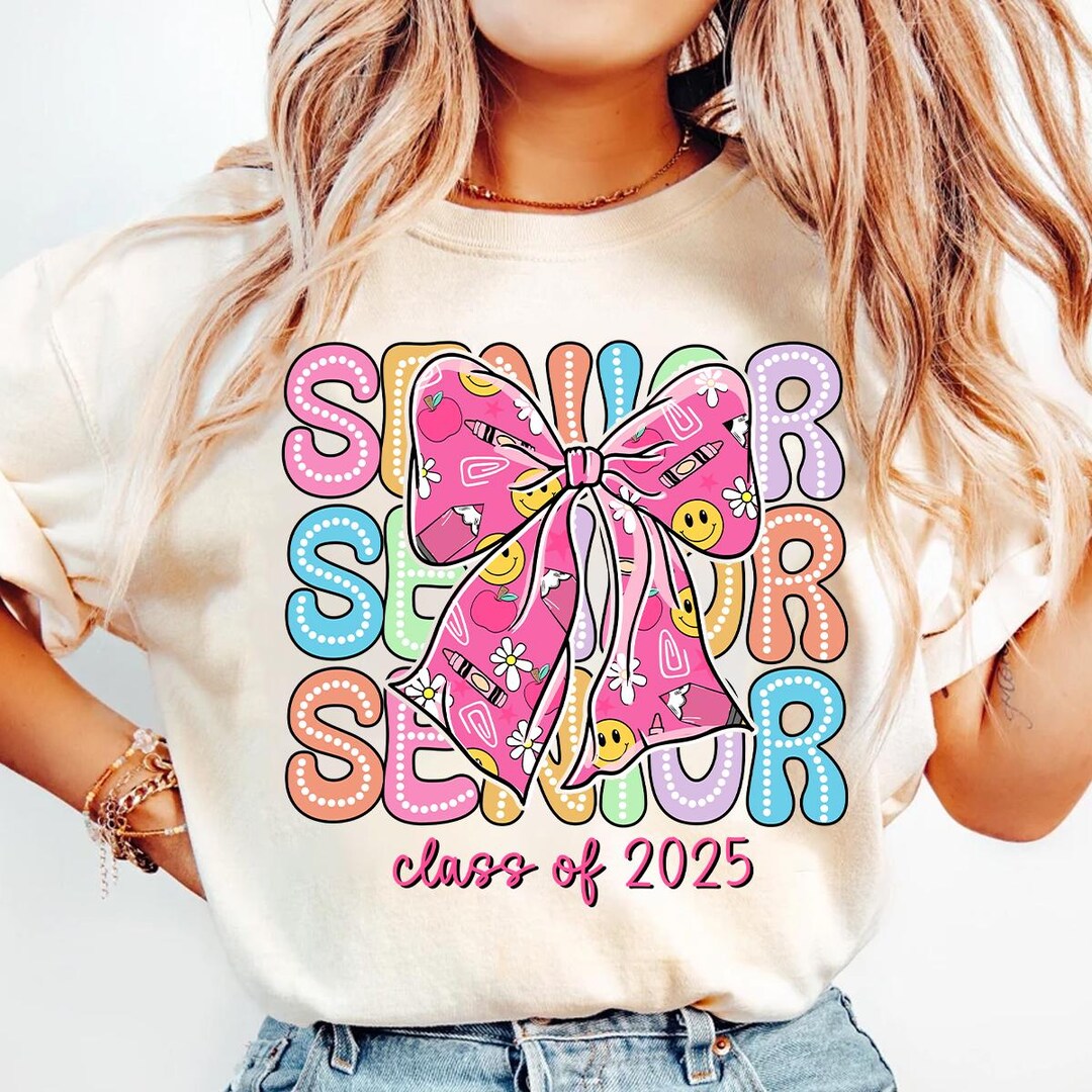 Coquette Senior PNG, Class of 2025 Png, Retro Graduation Sublimation ...