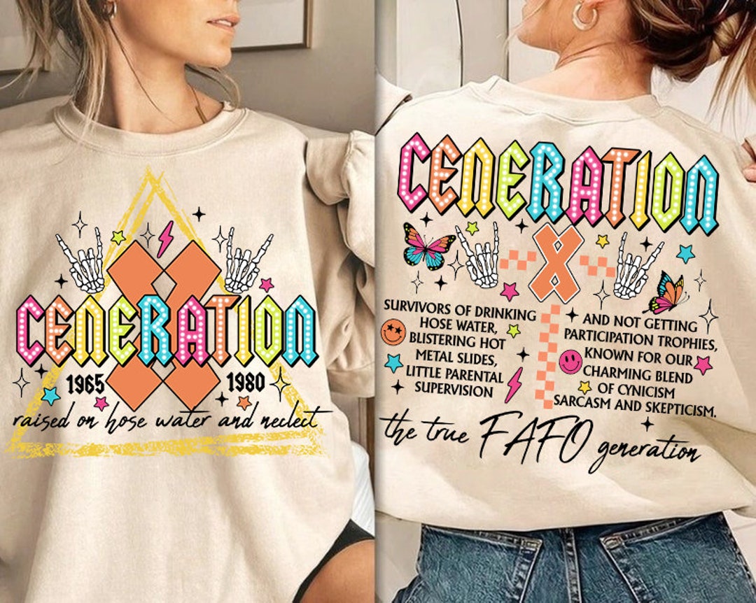 GEN-X Png Generation Png Sublimation, Funny Png, Raised on Hose Water ...